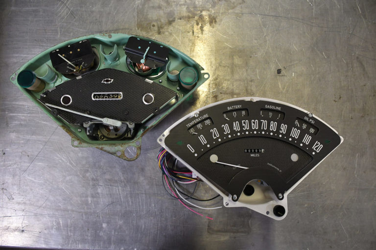 Modern Gauges for a Classic Car – Classic Instruments in a Tri-Five Chevy