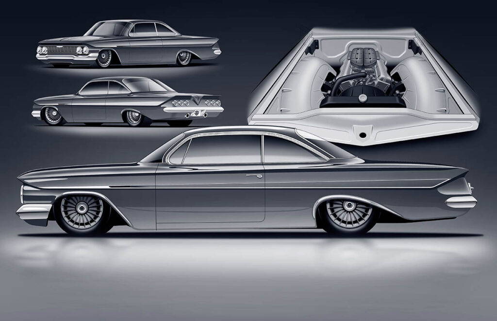 CHEVY CONCEPTS - 1961 IMPALA 1961 Chevy Impala Rendering by Tavis ...