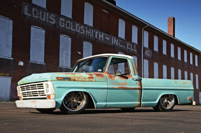 Supercharged 5.0 Coyote Powered F100: “Rusty Ripper” 1969 Ford F100
