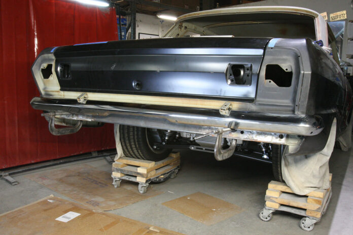 1965 Chevy Nova rear bumper fabrication and tuck