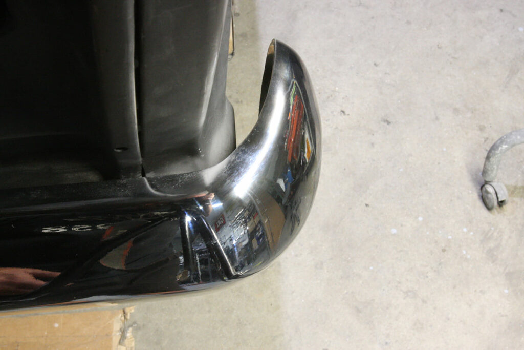 1965 Chevy Nova rear bumper fabrication and tuck
