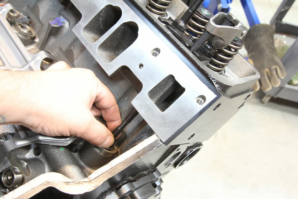 Small-Block Build Locking Down the Long-Block