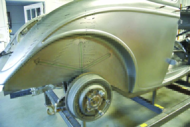 Retro-Fitting Roadster Quarter Panels To A ‘34 Ford Coupe