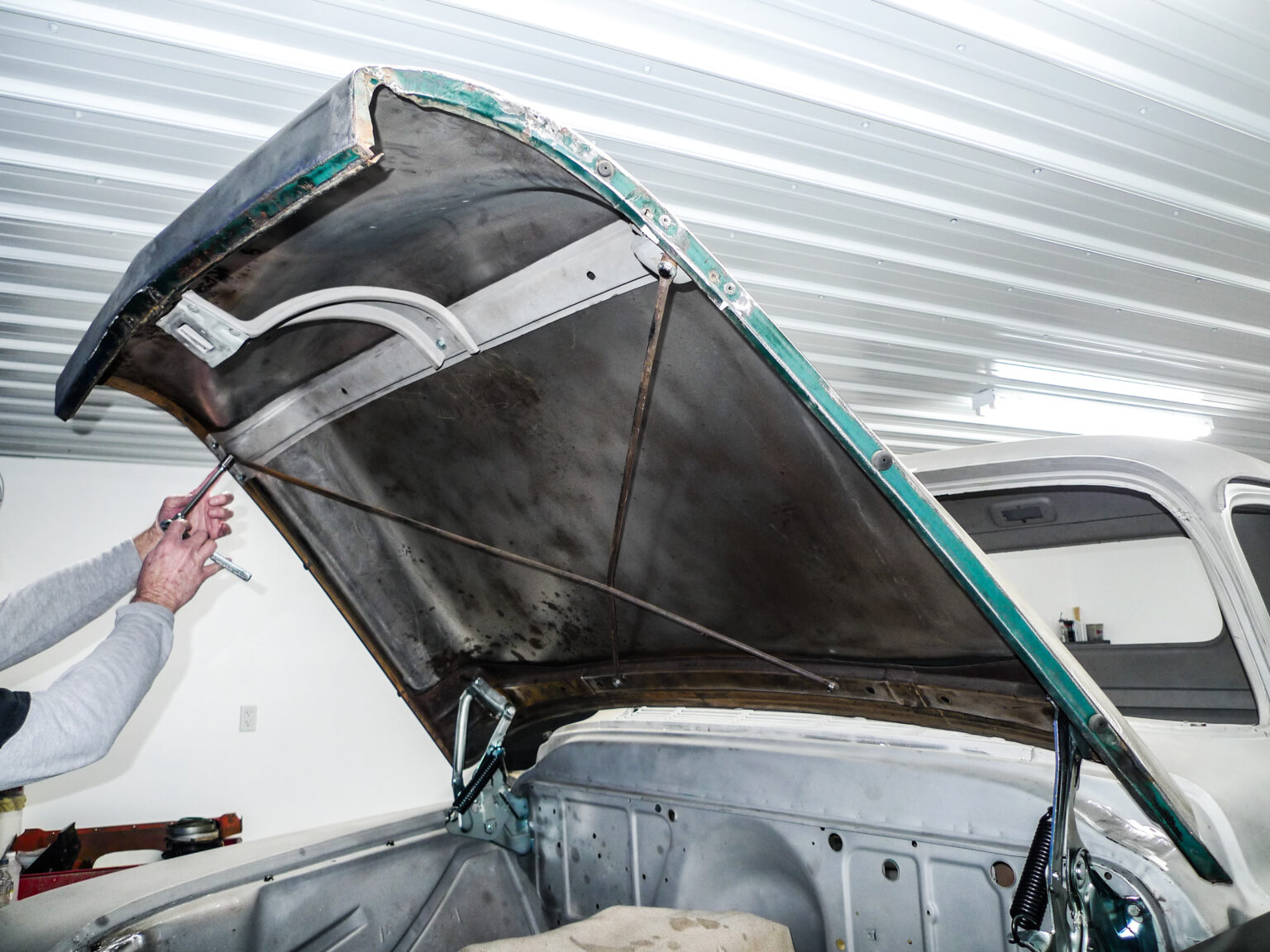 Brothers 1955-1959 Chevy Adjustable Hood Brace