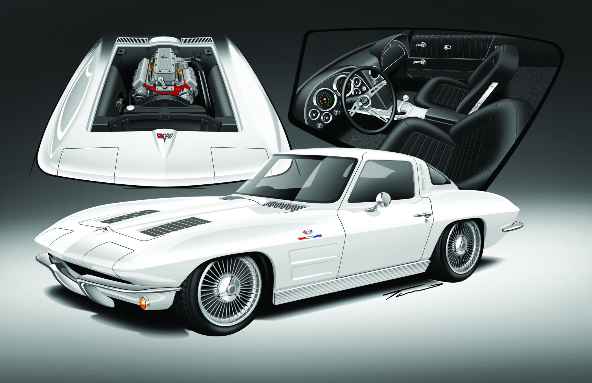 Tavis Highlander’s 1964 Chevy Corvette Concept Rendering on All Chevy ...