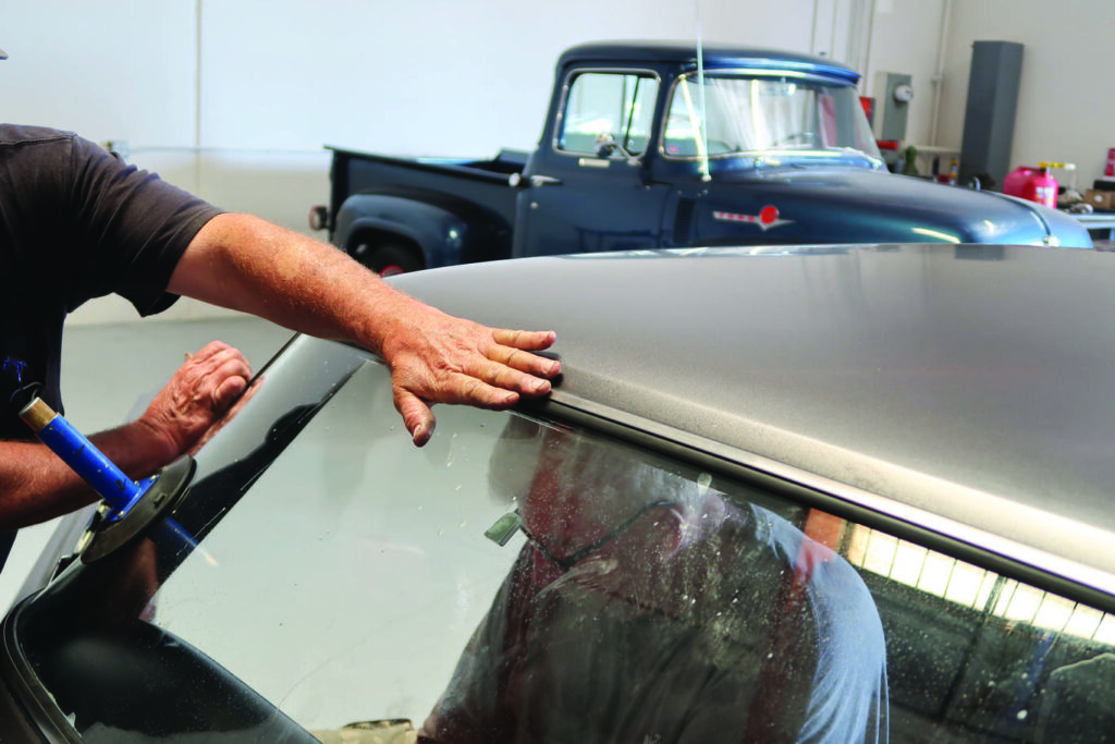 1963 Chevy Nova Windshield Installation - Rear Glass & Wind Wing Glass
