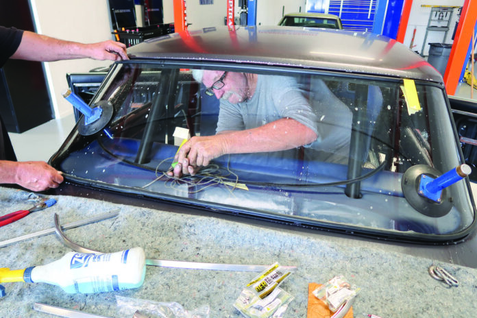 1963 Chevy Nova Windshield Installation - Rear Glass & Wind Wing Glass