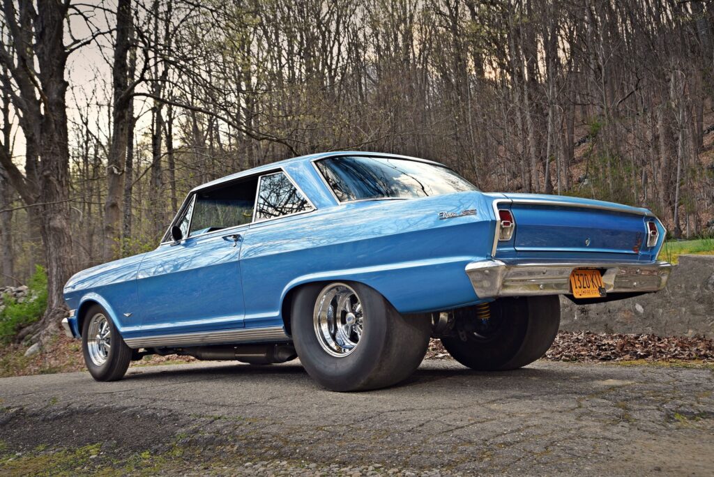 A 1963 Chevy II Nova with a Pro Street attitude