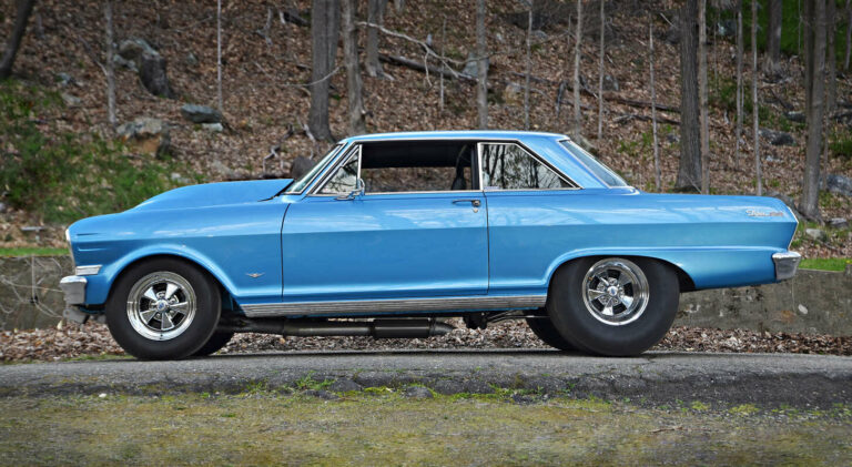 A 1963 Chevy II Nova with a Pro Street attitude