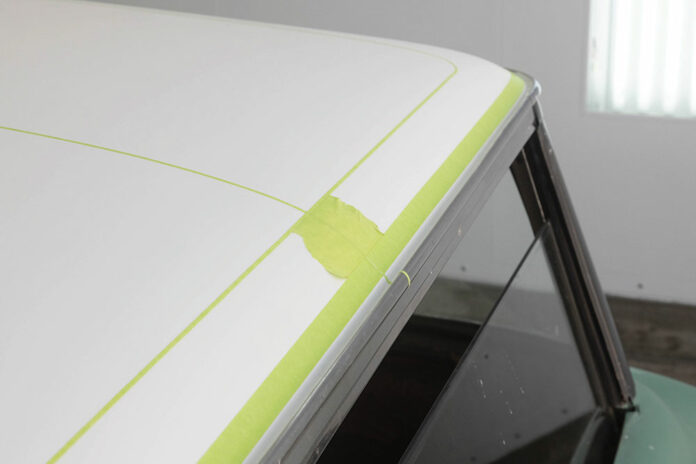 Custom Panel Lace Artwork on a Wagon Roof