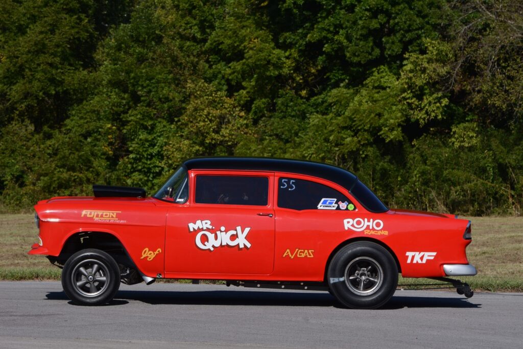 Period-correct 1955 Chevy 150 Gasser with a 477 Big Block
