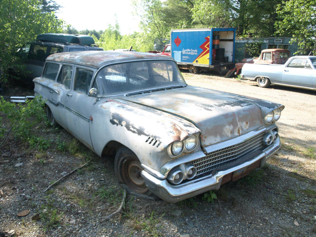 Steve Magnante explores a junkyard full of cool chevy wagons