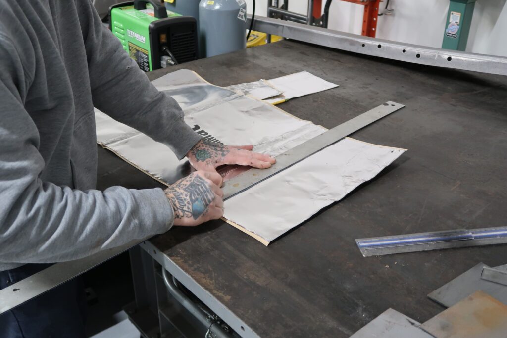 Installing HushMat insulation in a vintage Chevelle