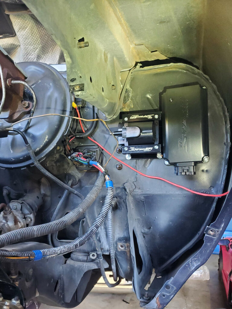 Installing Holley Sniper Quadrajet fuel injection on a 1972 Chevy Nova