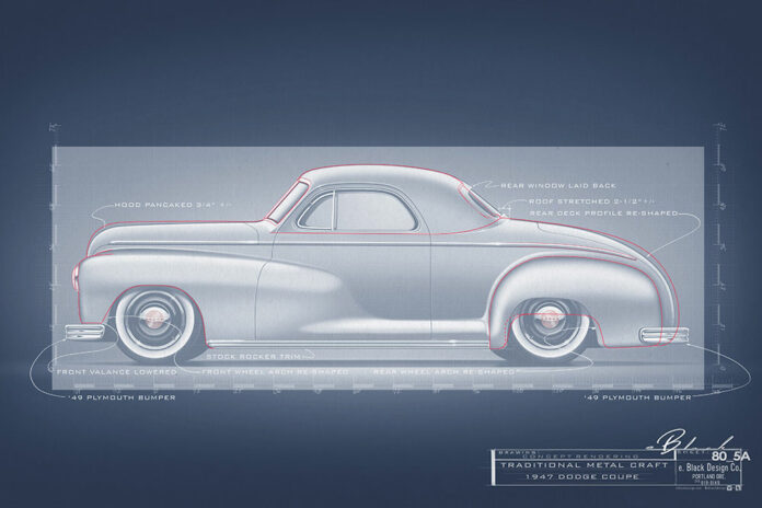 1947 Dodge Coupe With Hand-Crafted Custom Fender and Decklid