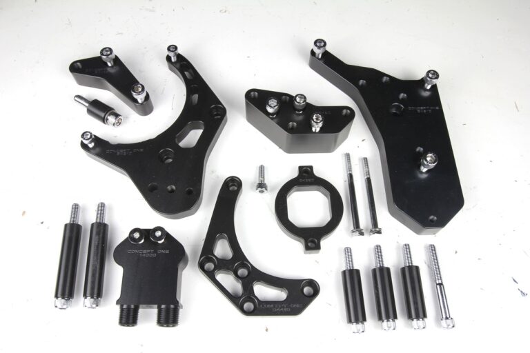 Installation process of a Concept One pulley system on a LS3 engine.