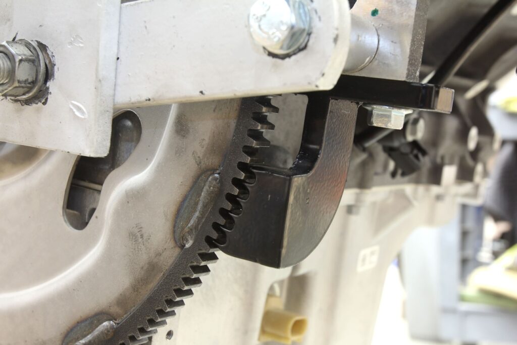 Installation process of a Concept One pulley system on a LS3 engine.