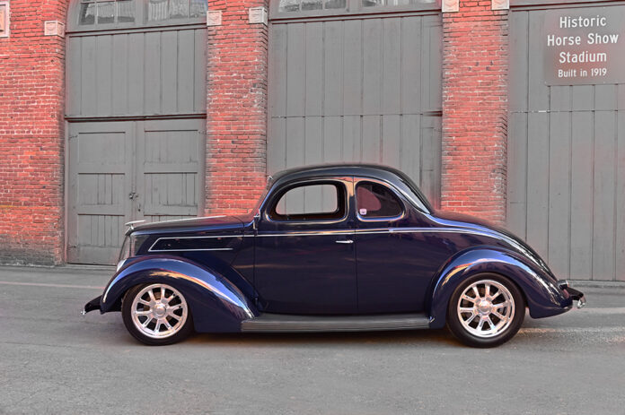 This 1937 Ford Coupe is no ugly duckling but rather a tribute.