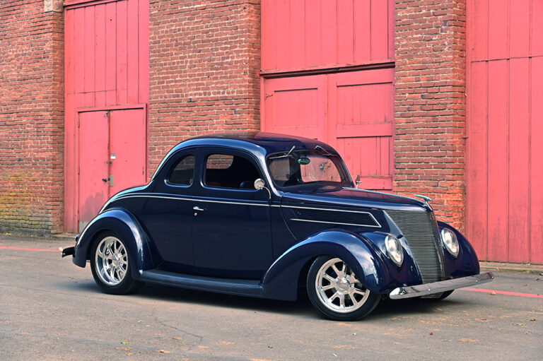 This 1937 Ford Coupe is no ugly duckling but rather a tribute.