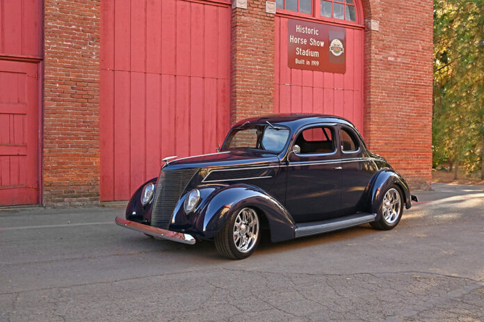 This 1937 Ford Coupe is no ugly duckling but rather a tribute.