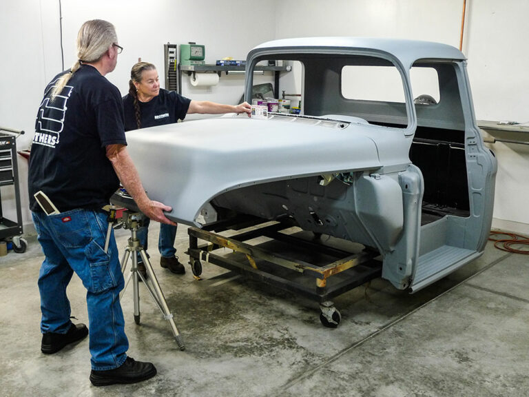 How To Adjust Hood Alignment: 1955 Chevy Truck