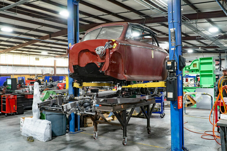 How To Install A Custom Chassis On A ‘47 Ford Convertible