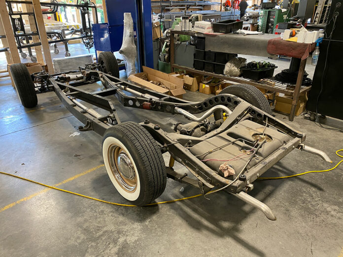 How To Install A Custom Chassis On A ‘47 Ford Convertible