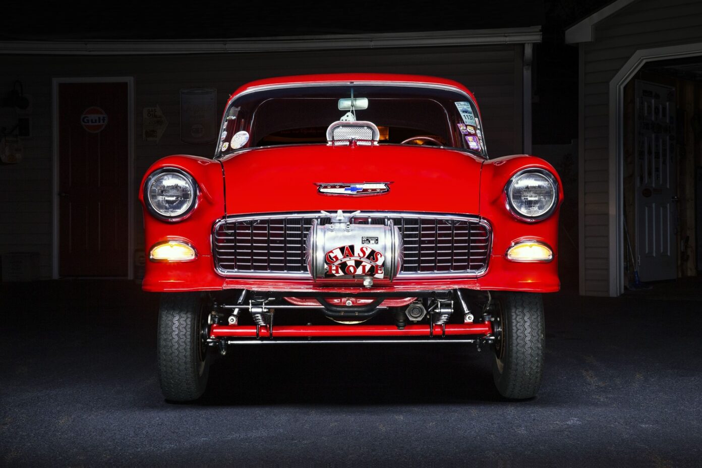 Old School Gaser Style 1955 Chevy Hot Rod