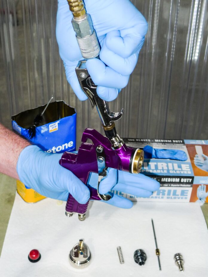 New Automotive Paint Spray Gun Preparation and Maintenance