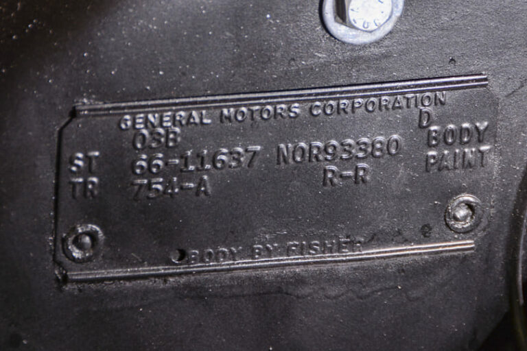 How To Decode Chevrolet Vin And Trim Tag Numbers