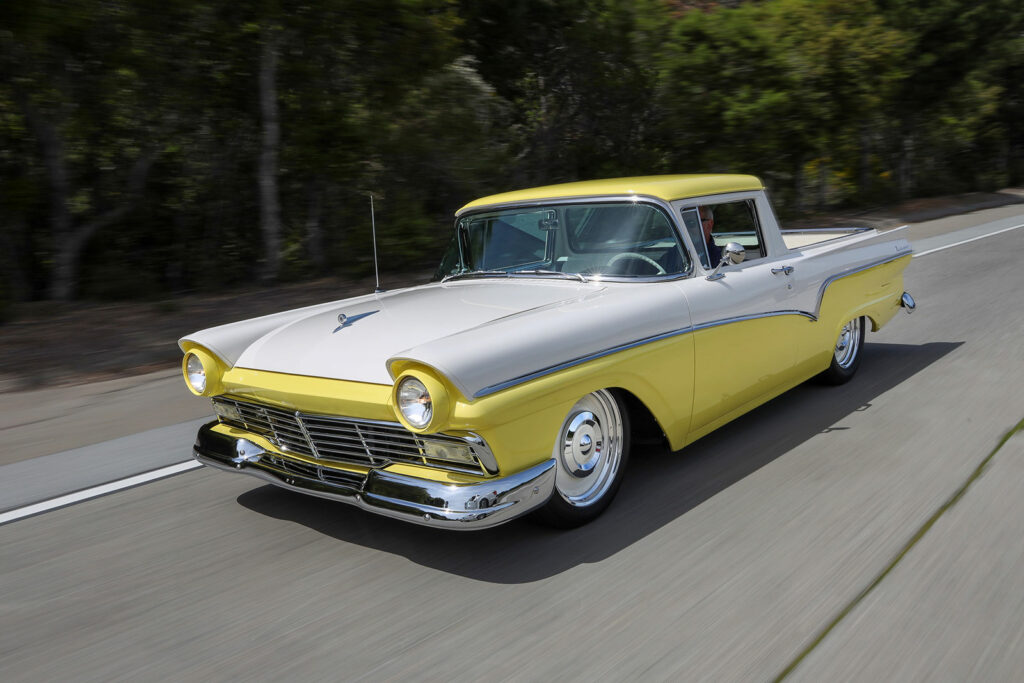 ‘57 Ford Ranchero Hot Rod - a classic car-pickup hybrid hot rod