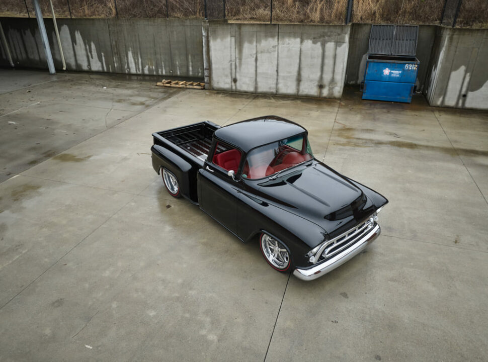Mike Goldman Customs’ 1957 Chevy Task Force 454 big-block ZL1 Stepside.