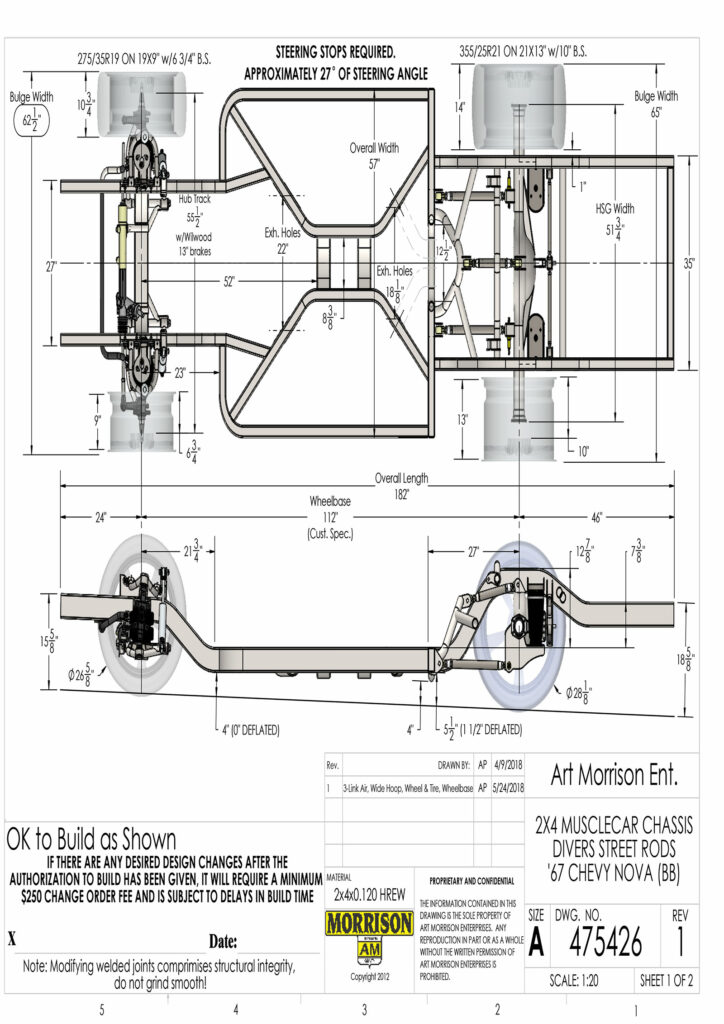 Installing An Art Morrison Chassis Under A 1967 Chevy II