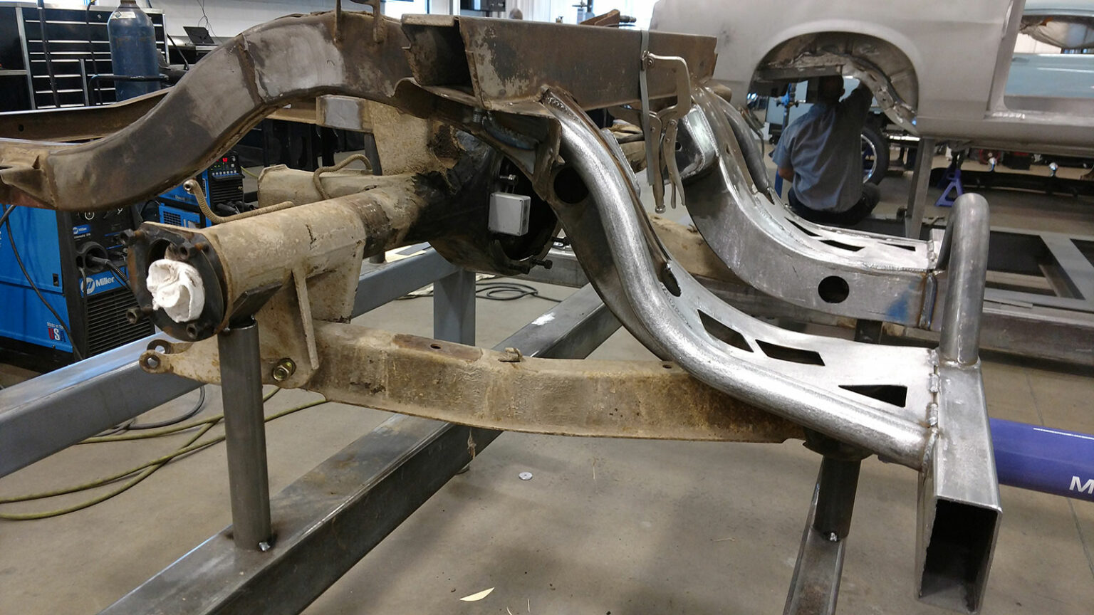 Under The 1965 Buick Riviera Detroit Speed Chassis