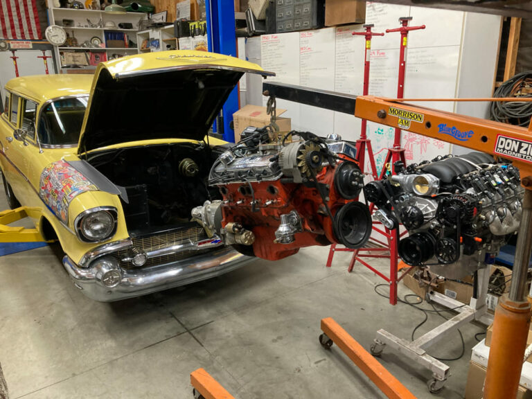 1957 Chevy Bel Air LS Engine Install