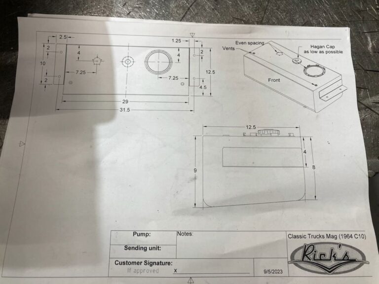 Rick’s Tanks Builds Our ’64 Chevy C10 a Custom Fuel Tank