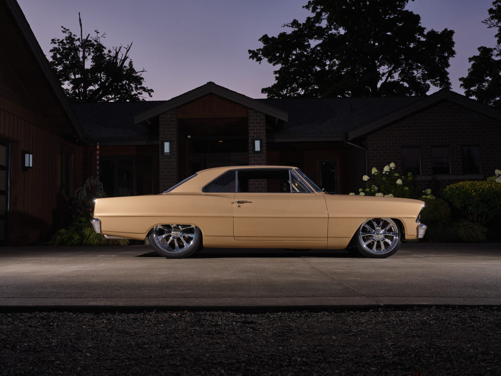 Pro Touring Granada Gold 1967 Chevy Nova