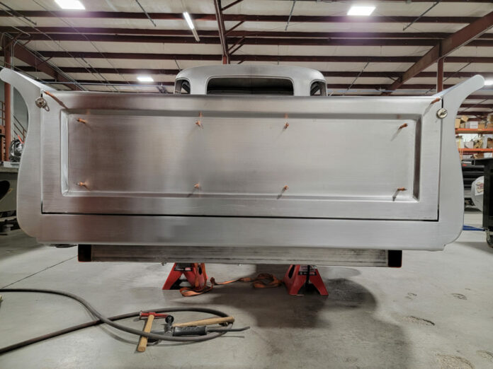 Custom Tailgate Fab on the Scott’s Hotrods ’N Customs ’51 Chevy