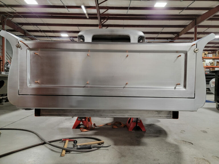 Custom Tailgate Fab on the Scott’s Hotrods ’N Customs ’51 Chevy