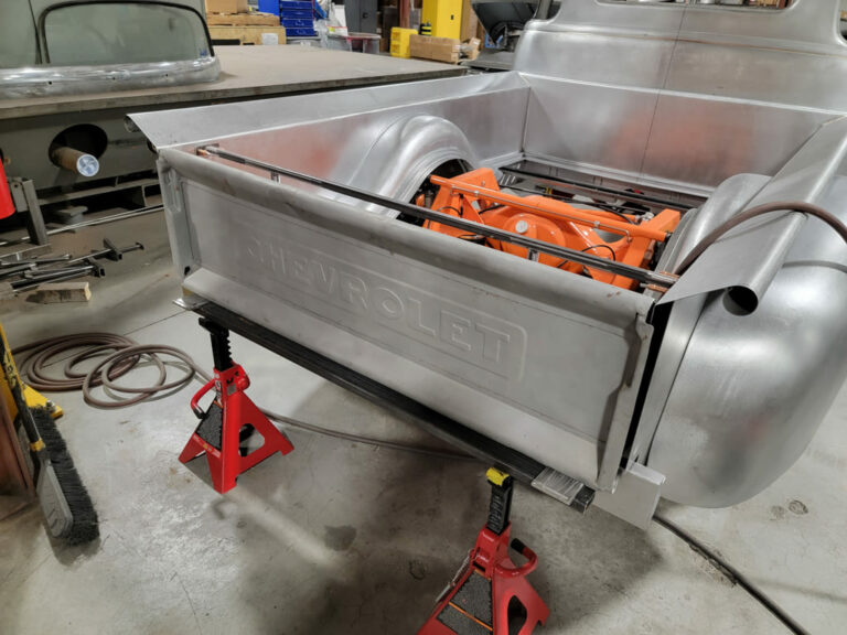 Custom Tailgate Fab on the Scott’s Hotrods ’N Customs ’51 Chevy