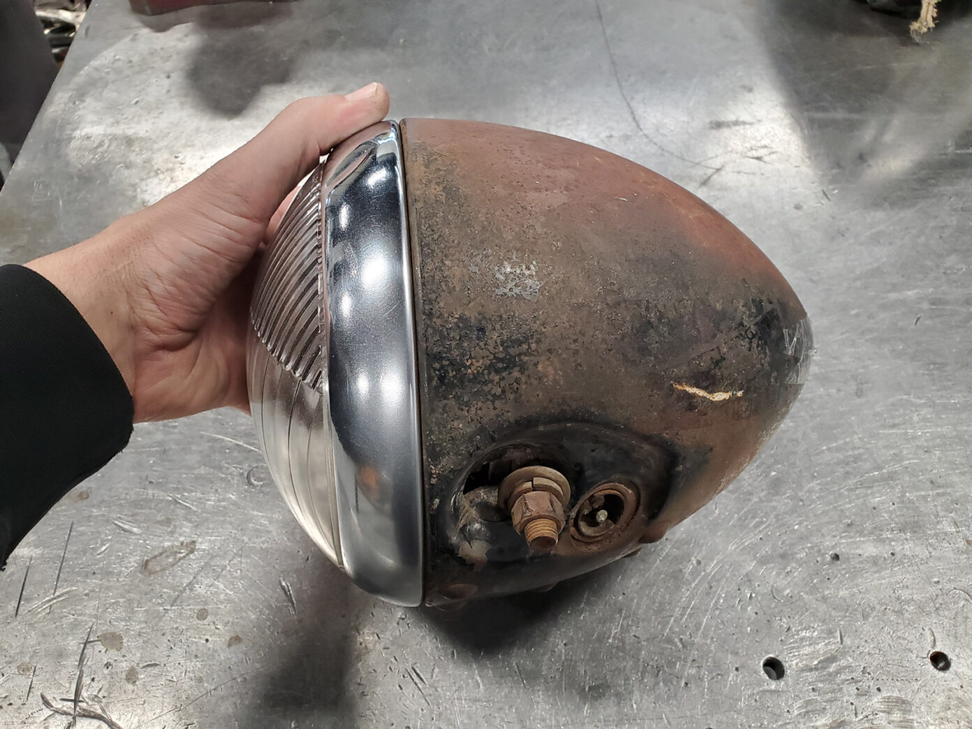 Custom Dash & Headlights on Fenderless Ford Roadster