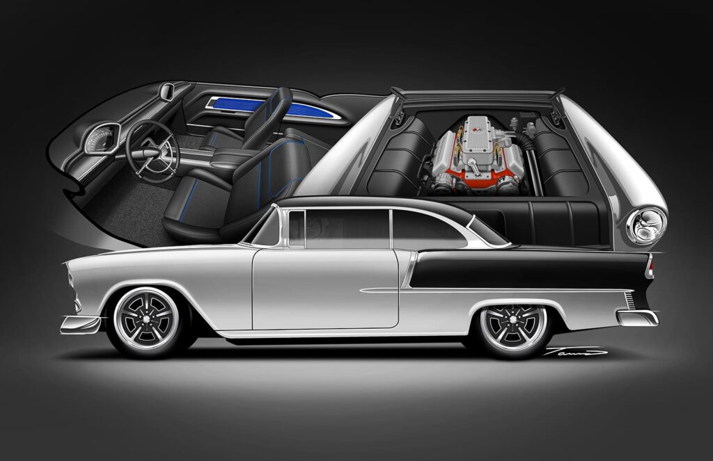 Tavis Highlander 1955 Chevy Rendering