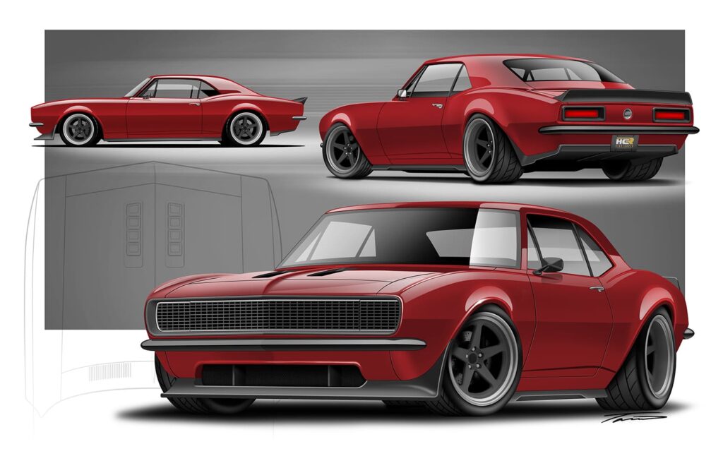 Tavis Highlander 1967 Camaro Rendering